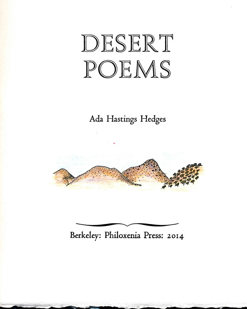 Desert Poems by Norman McKnight (unbound edition) - SOLD – 23 Sandy