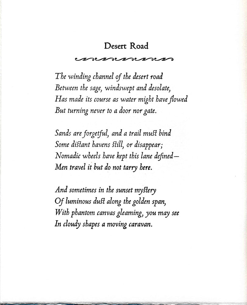 Desert Poems by Norman McKnight (unbound edition) - SOLD – 23 Sandy